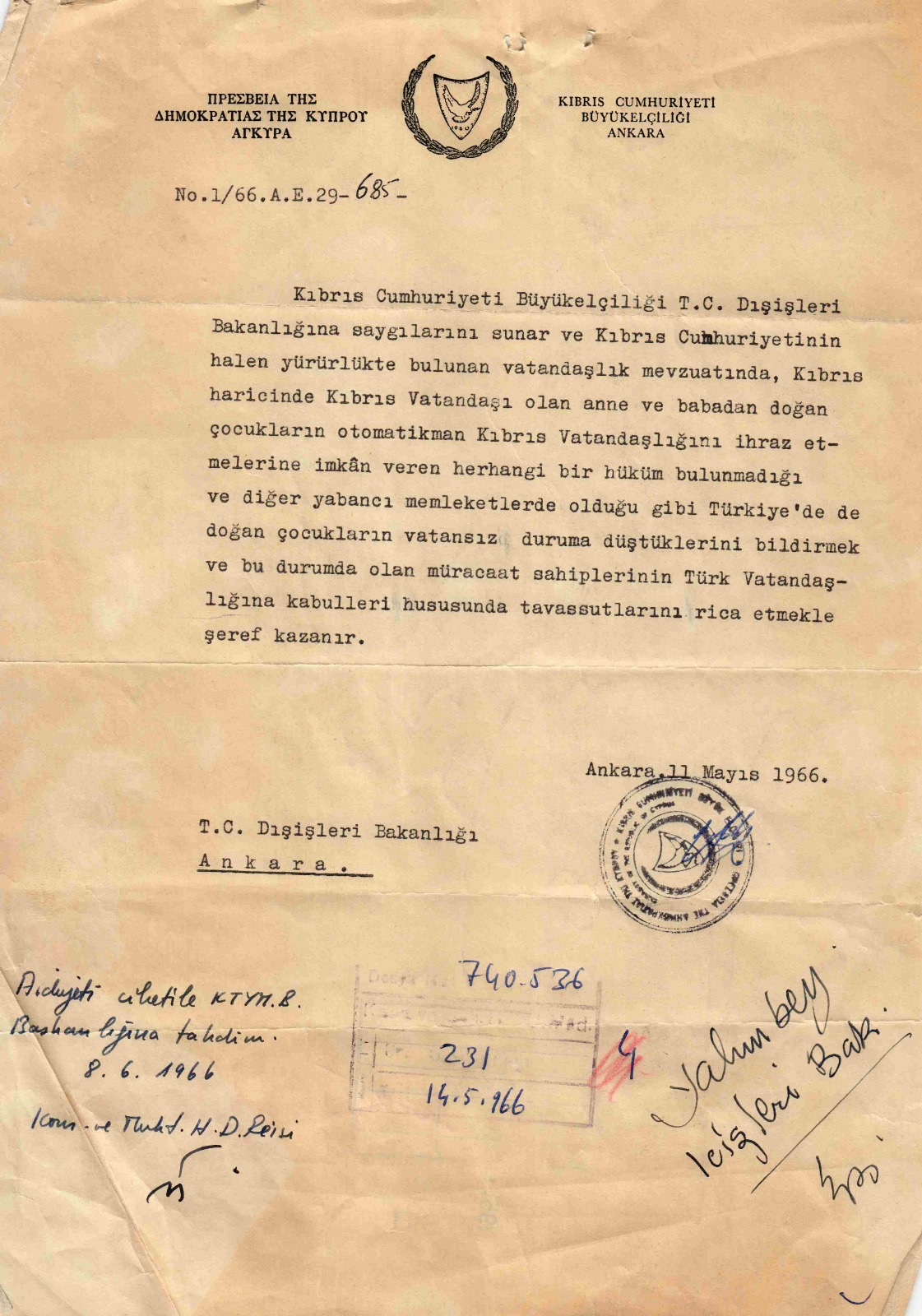 Kıbrıs Cumhuriyeti Ankara Büyükelçiliği Arşivi – Turkish Forum